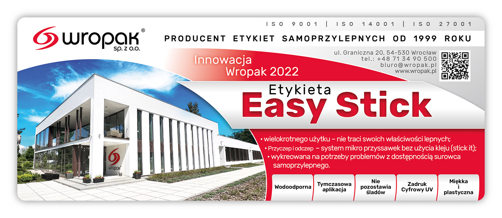 Etykiety "Easy Stick"